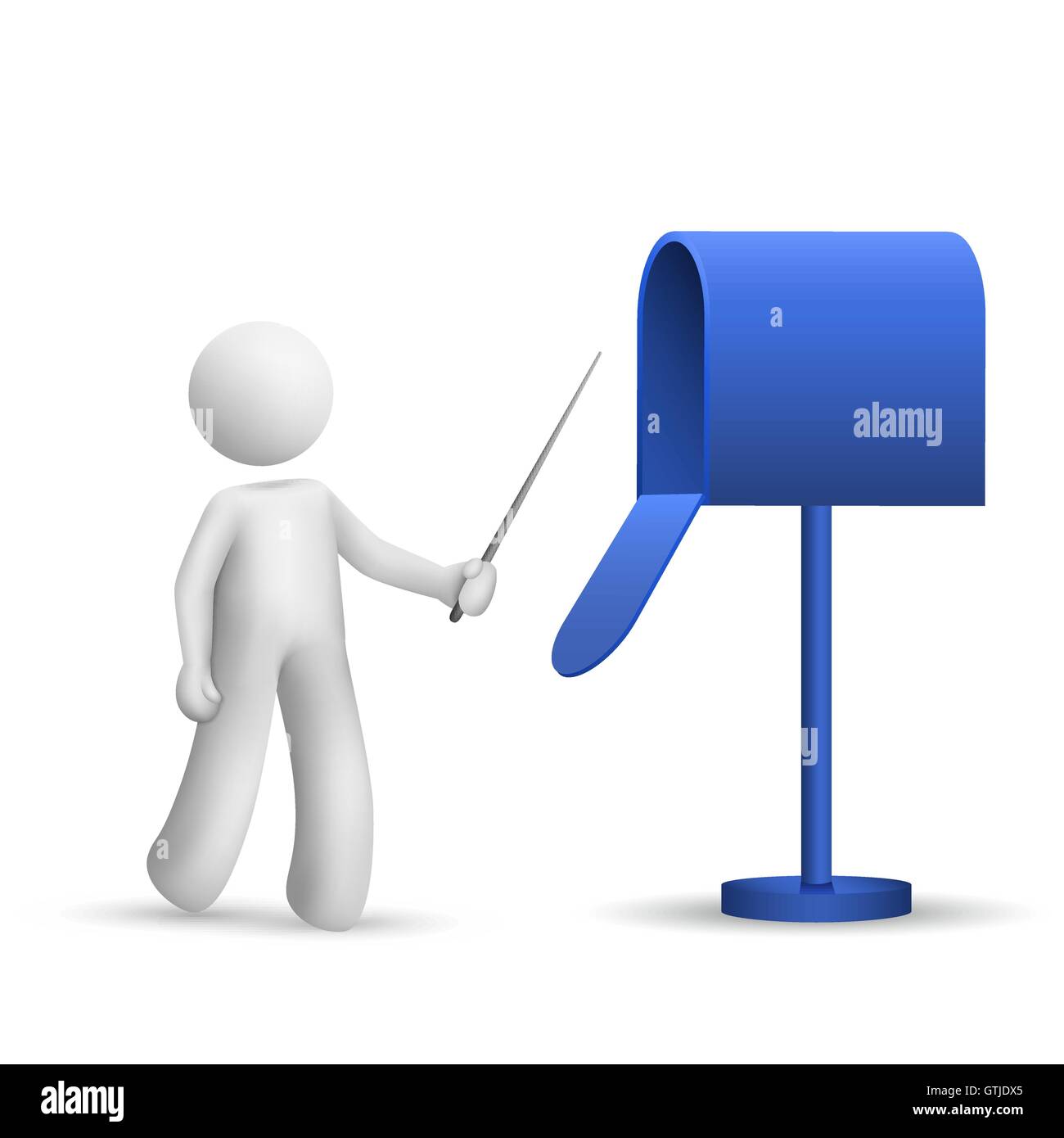 3d guy email Stock Vector Images - Alamy