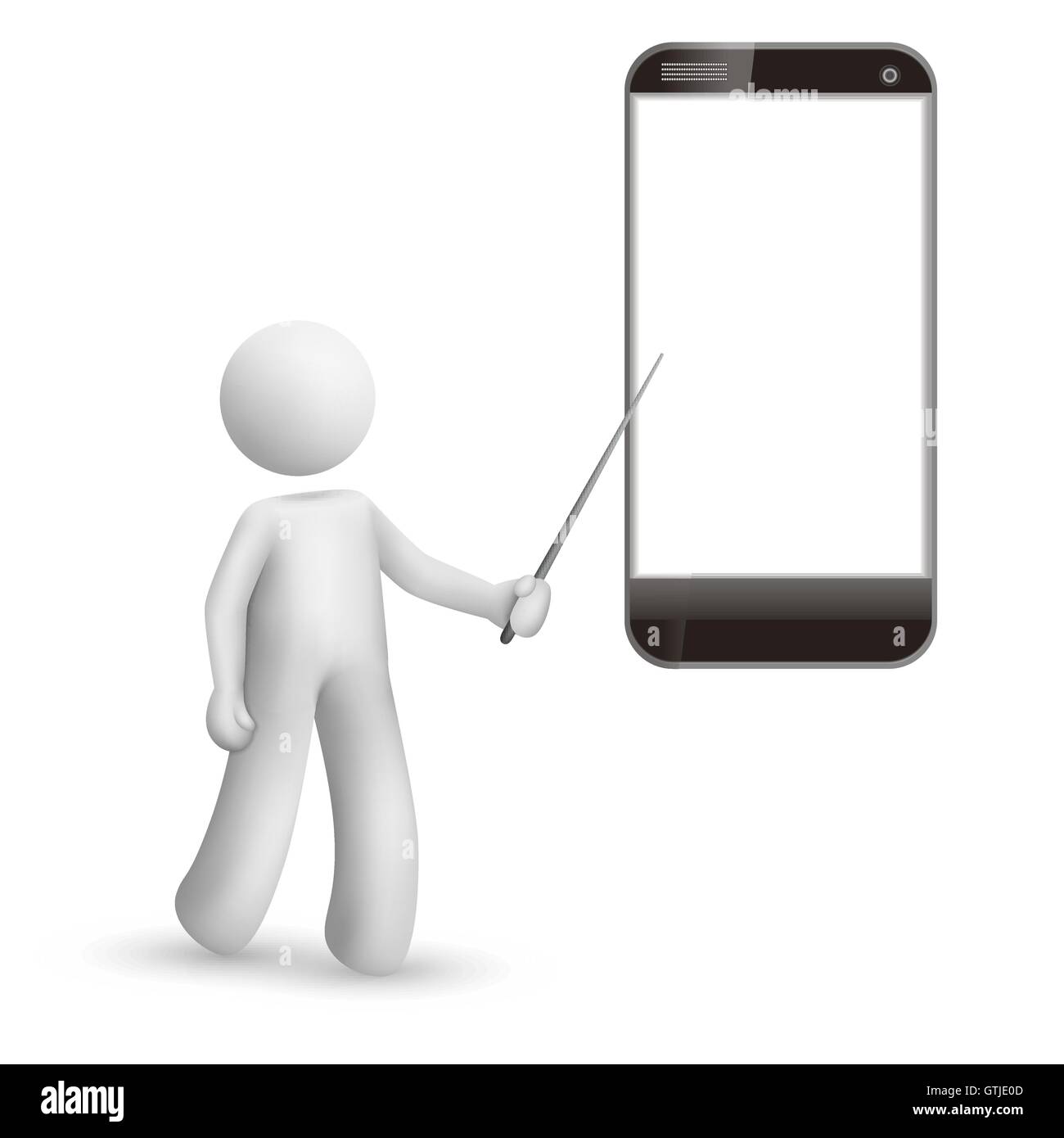 Pointing cellphone Stock Vector Images - Alamy