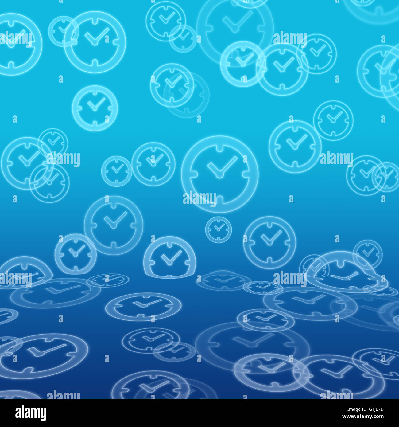 Clock button on a touch screen interface Stock Photo - Alamy