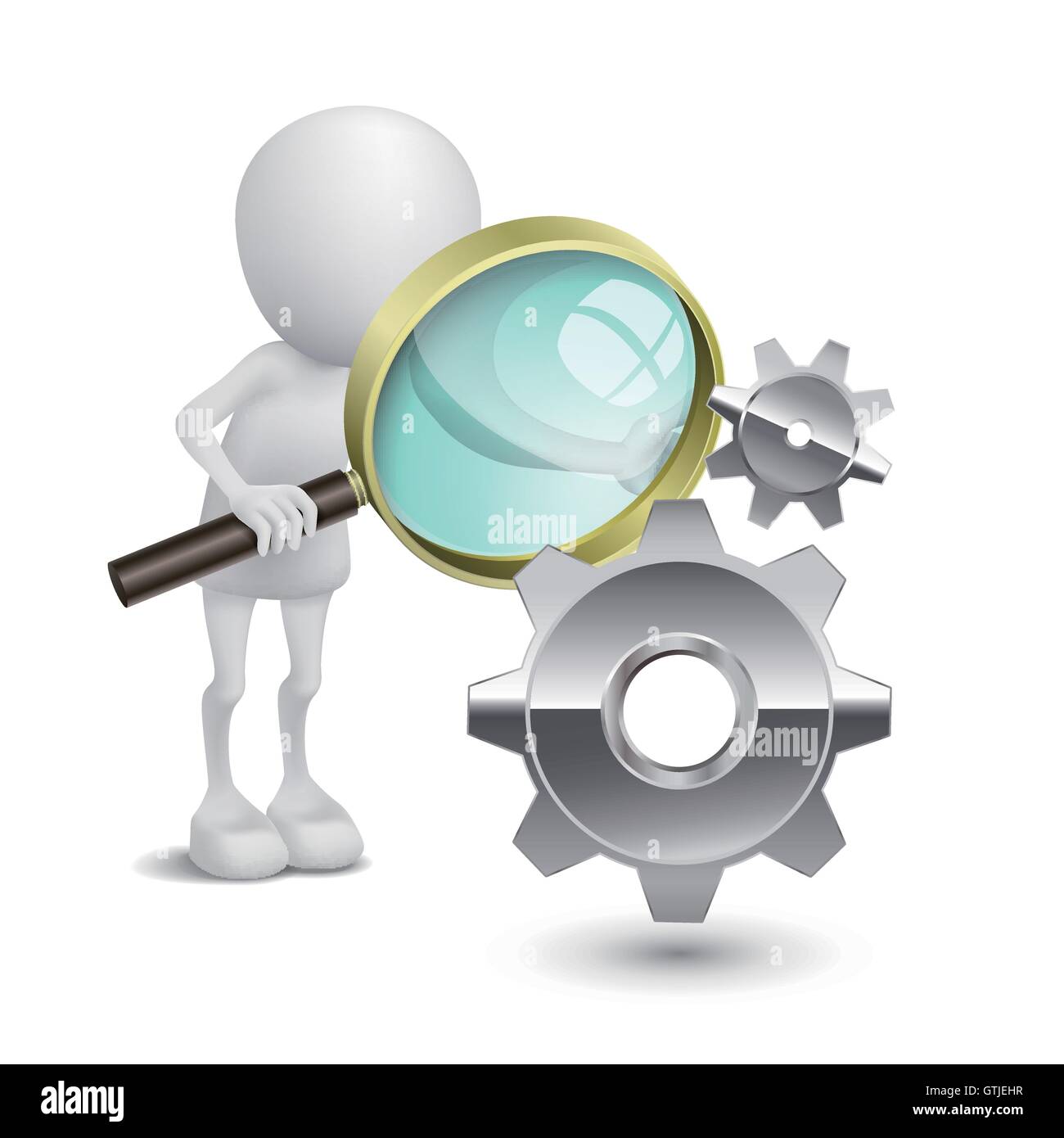 3d man in the observation gear Stock Vector Image & Art - Alamy