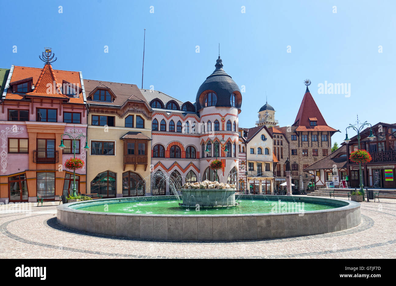 Europe square in Komarno . Slovakia Stock Photo - Alamy