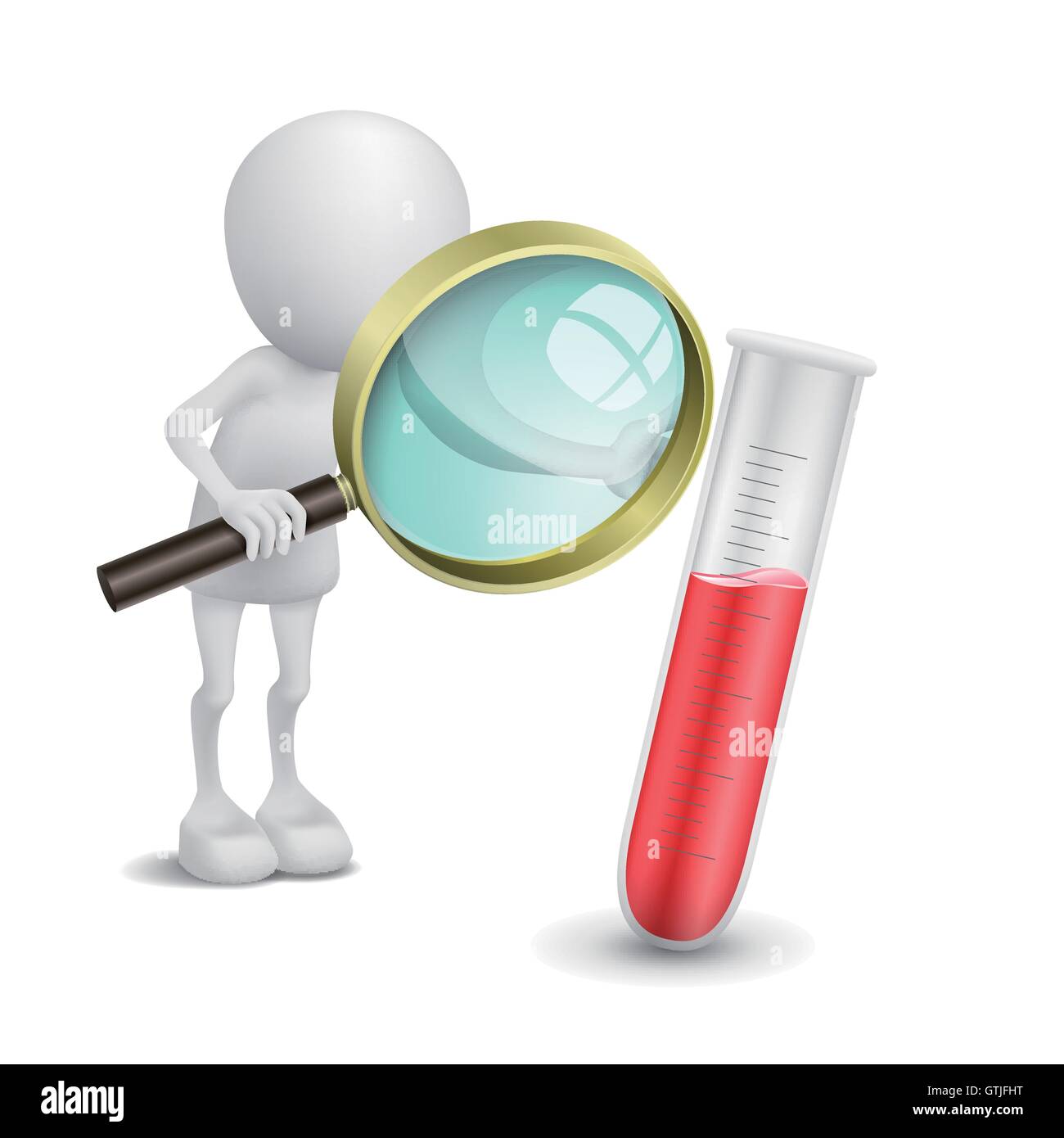 Scientist magnifying glass cartoon hi-res stock photography and images ...
