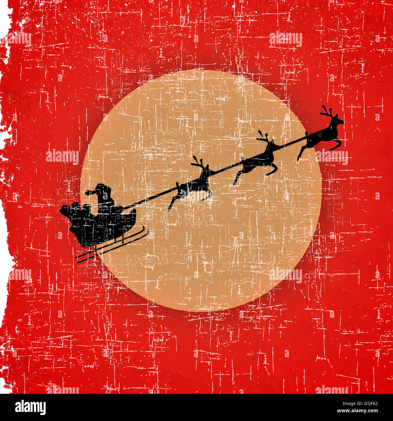 Santa of christmas on old paper background Stock Photo - Alamy