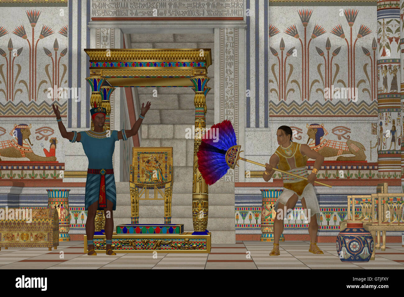Ancient Egyptian Men Stock Photo - Alamy