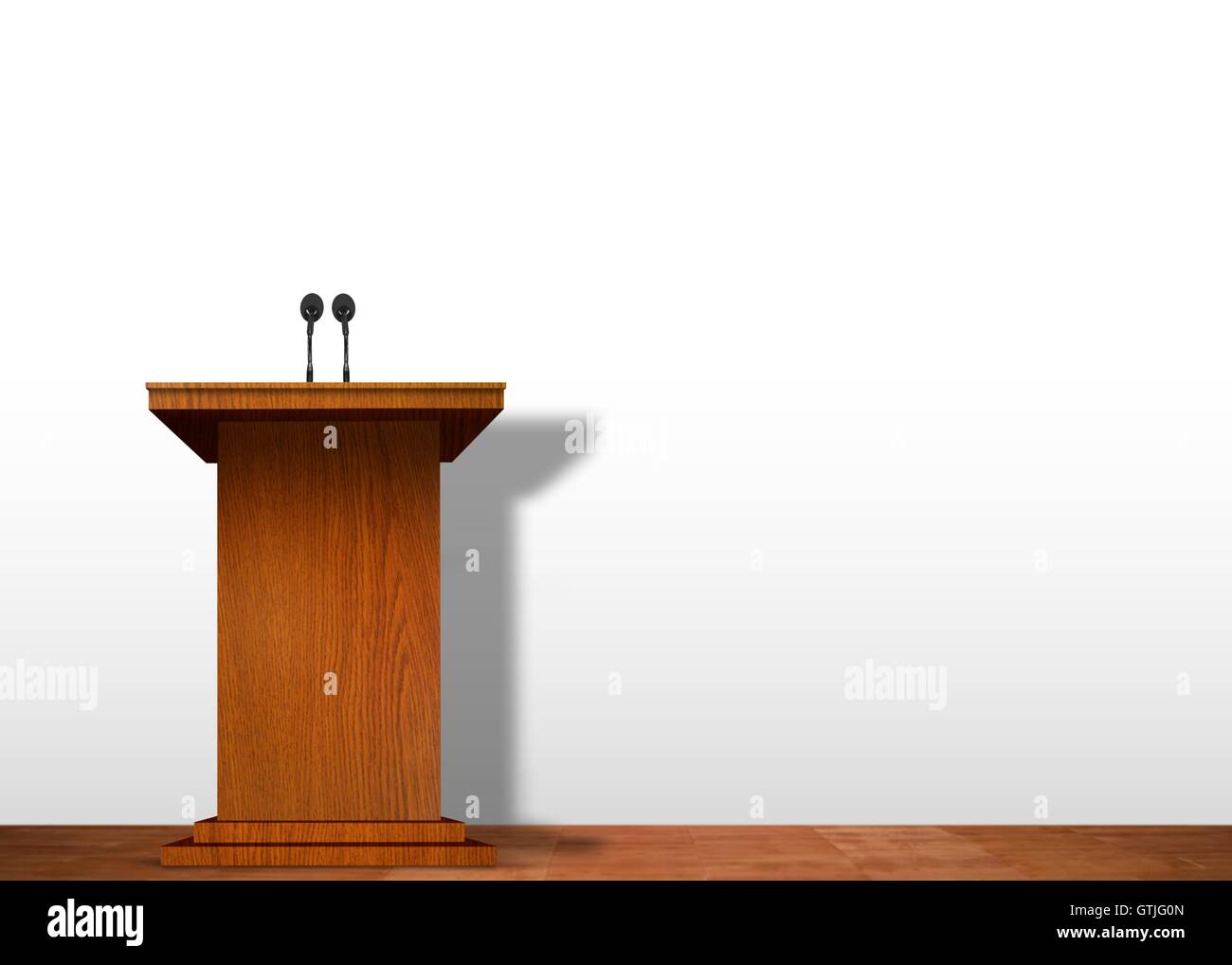 Podium on stage over white Stock Photo - Alamy