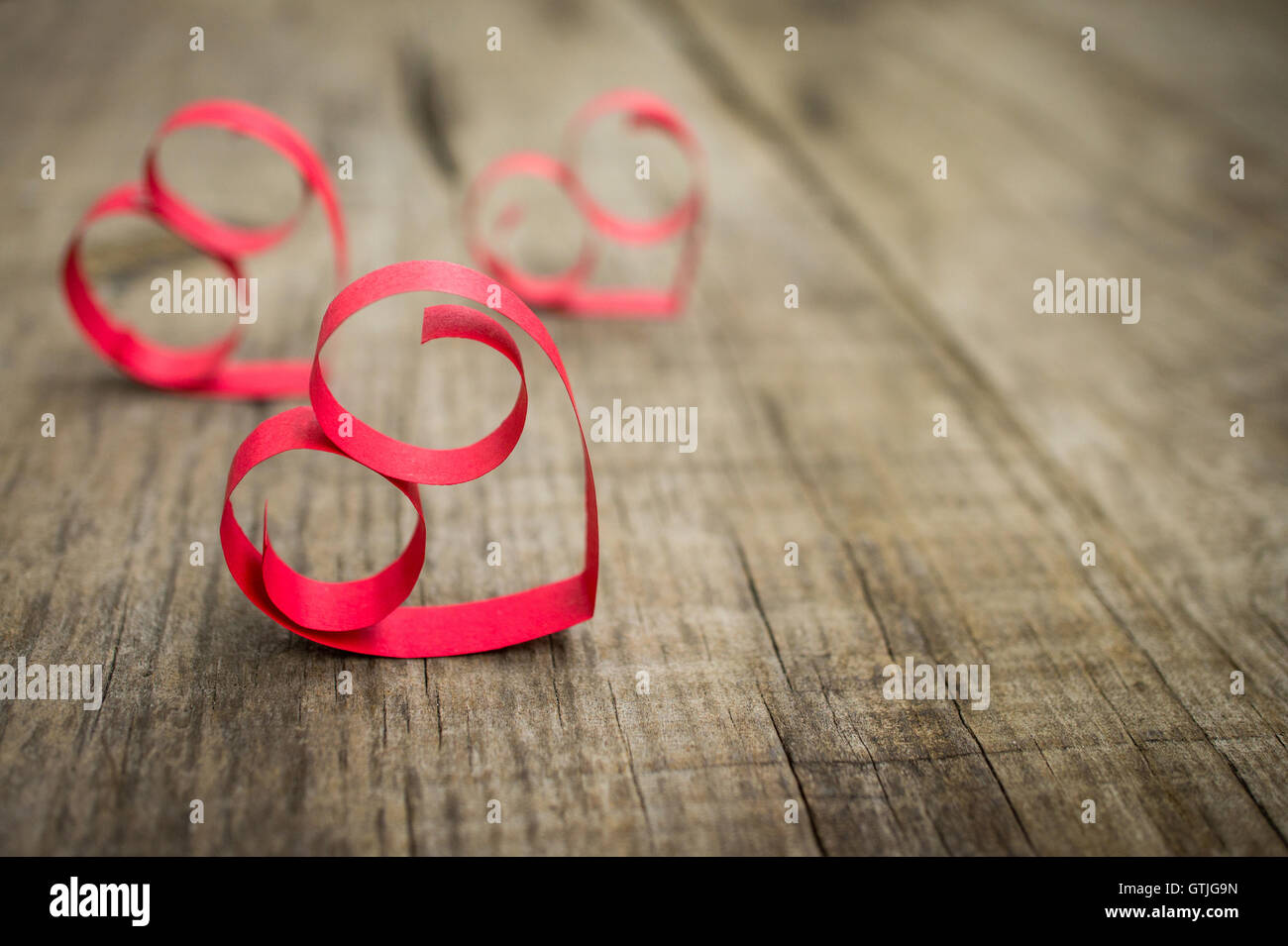 Paper Heart Decoration Stock Photo - Alamy