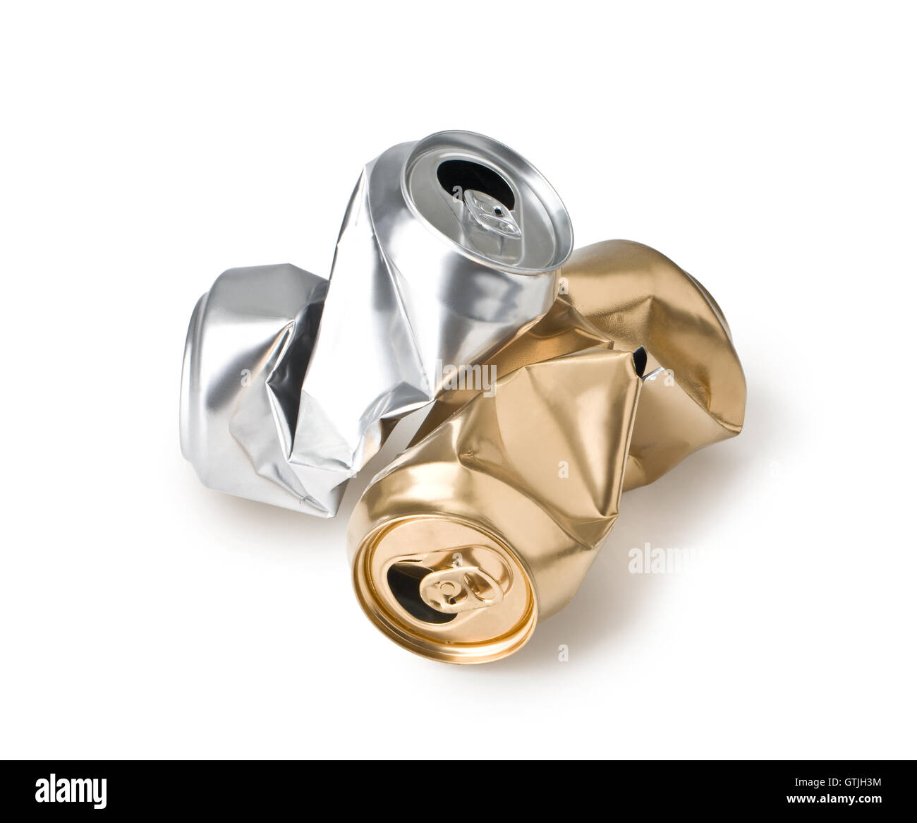crumpled empty cans Stock Photo - Alamy