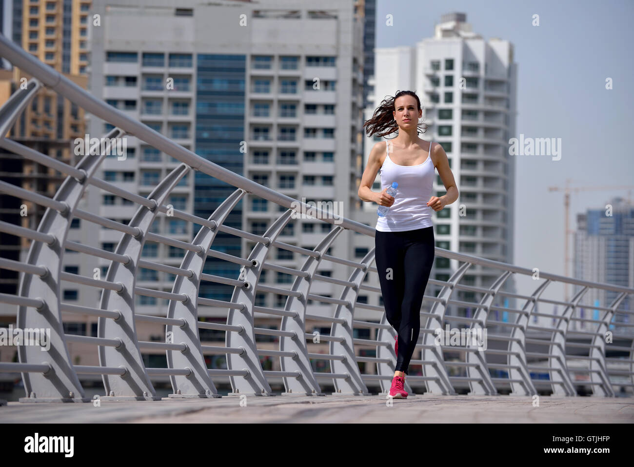 woman jogging at morning Stock Photo - Alamy