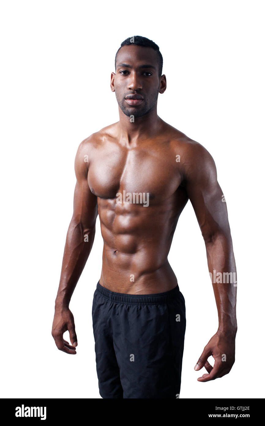 Handsome Muscular Black Man (16 Stock Photo - Alamy