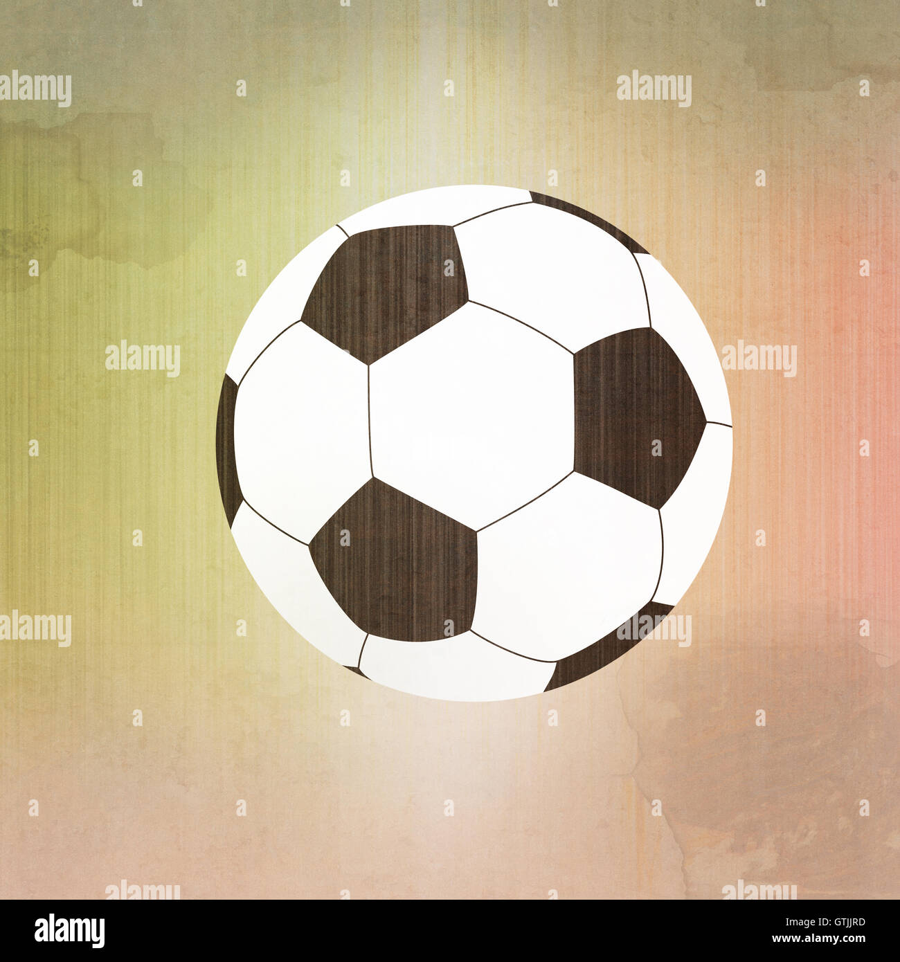 Football soccer on paper background Stock Photo - Alamy