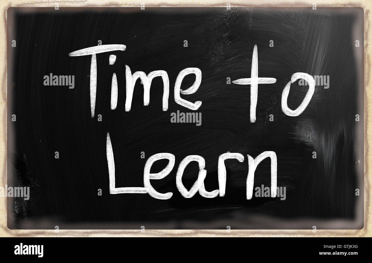 Time to Learn concept Stock Photo - Alamy