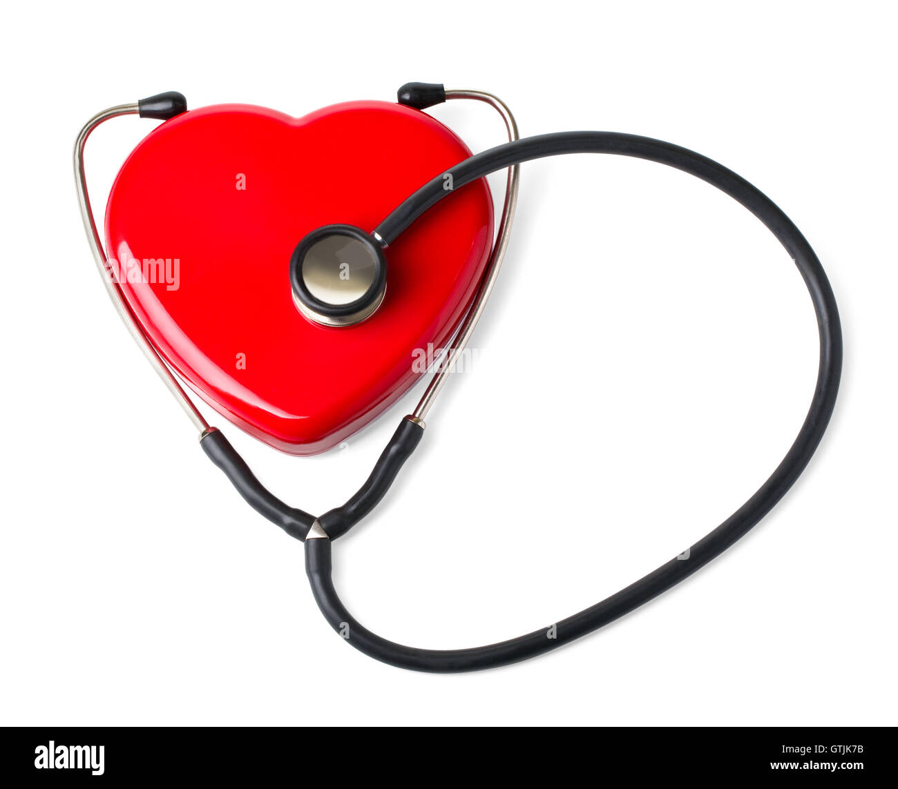 Medical stethoscope and heart Stock Photo - Alamy
