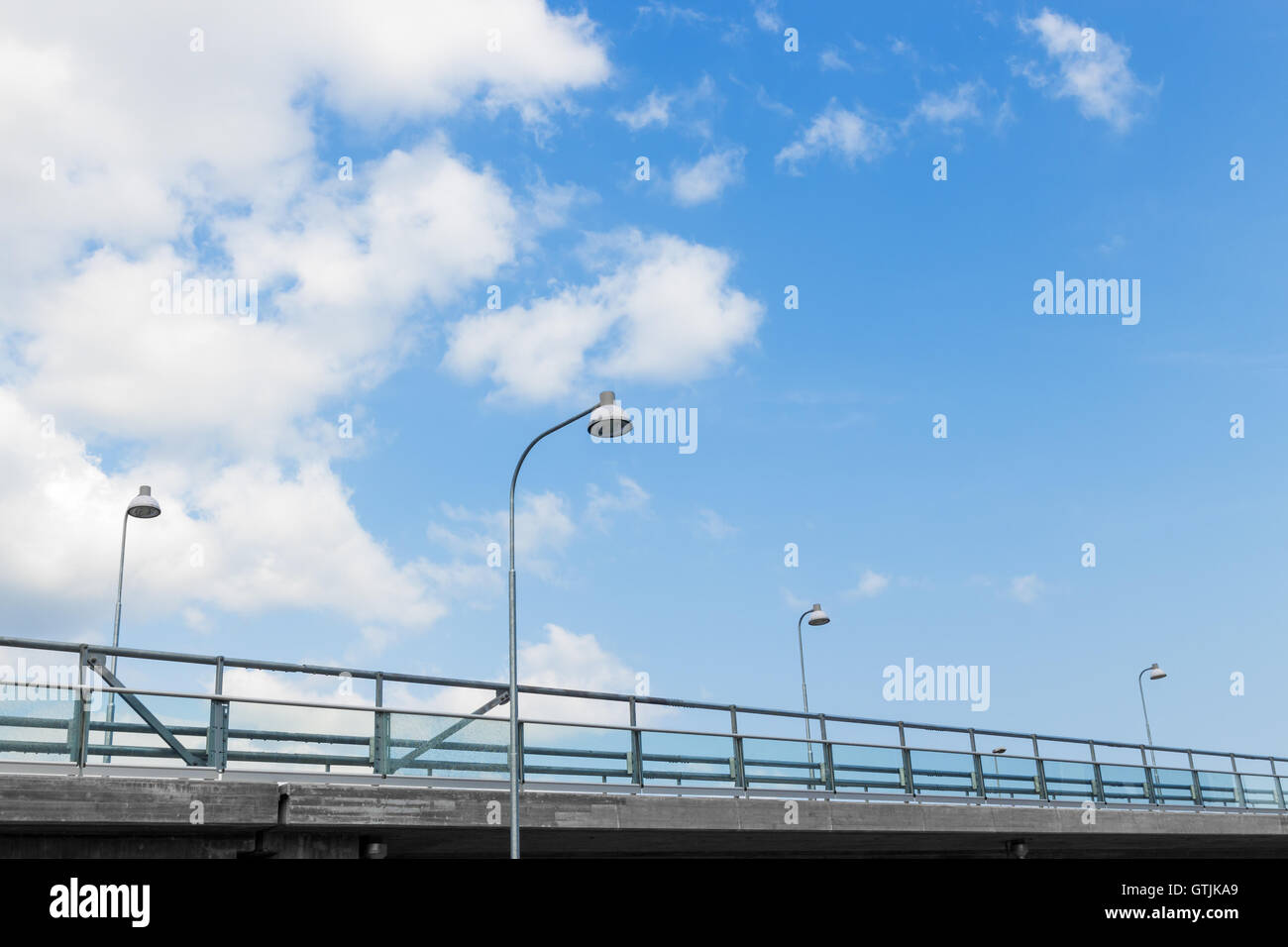 Street lights on a highway Stock Photo - Alamy