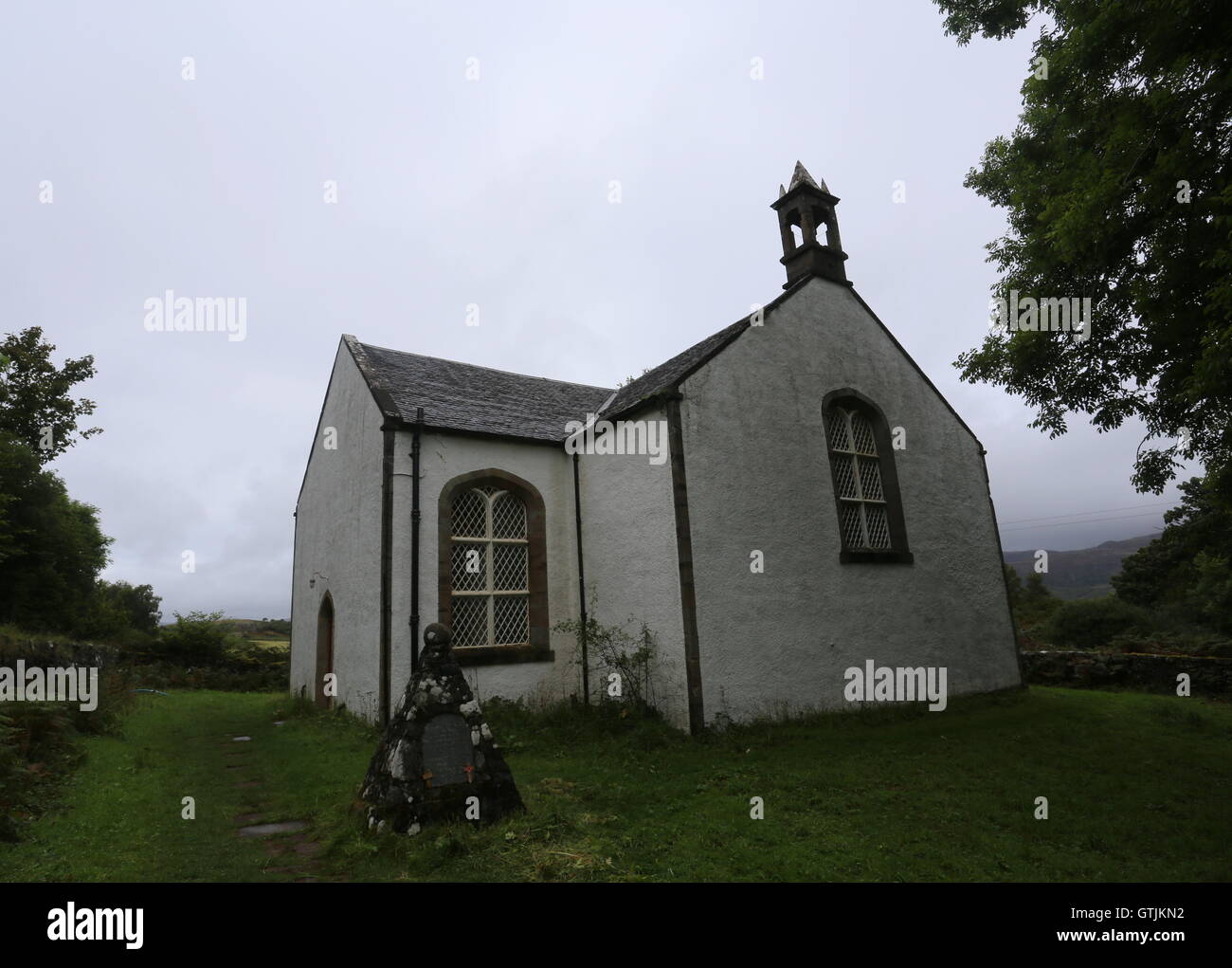 Exterior of Church Ulva Scotland September 2016 Stock Photo - Alamy