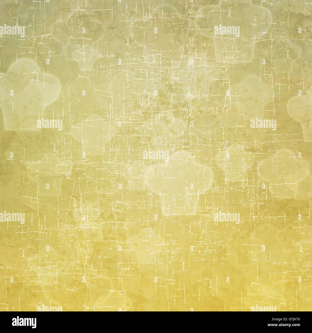 Cook icon on old paper background and pattern Stock Photo - Alamy