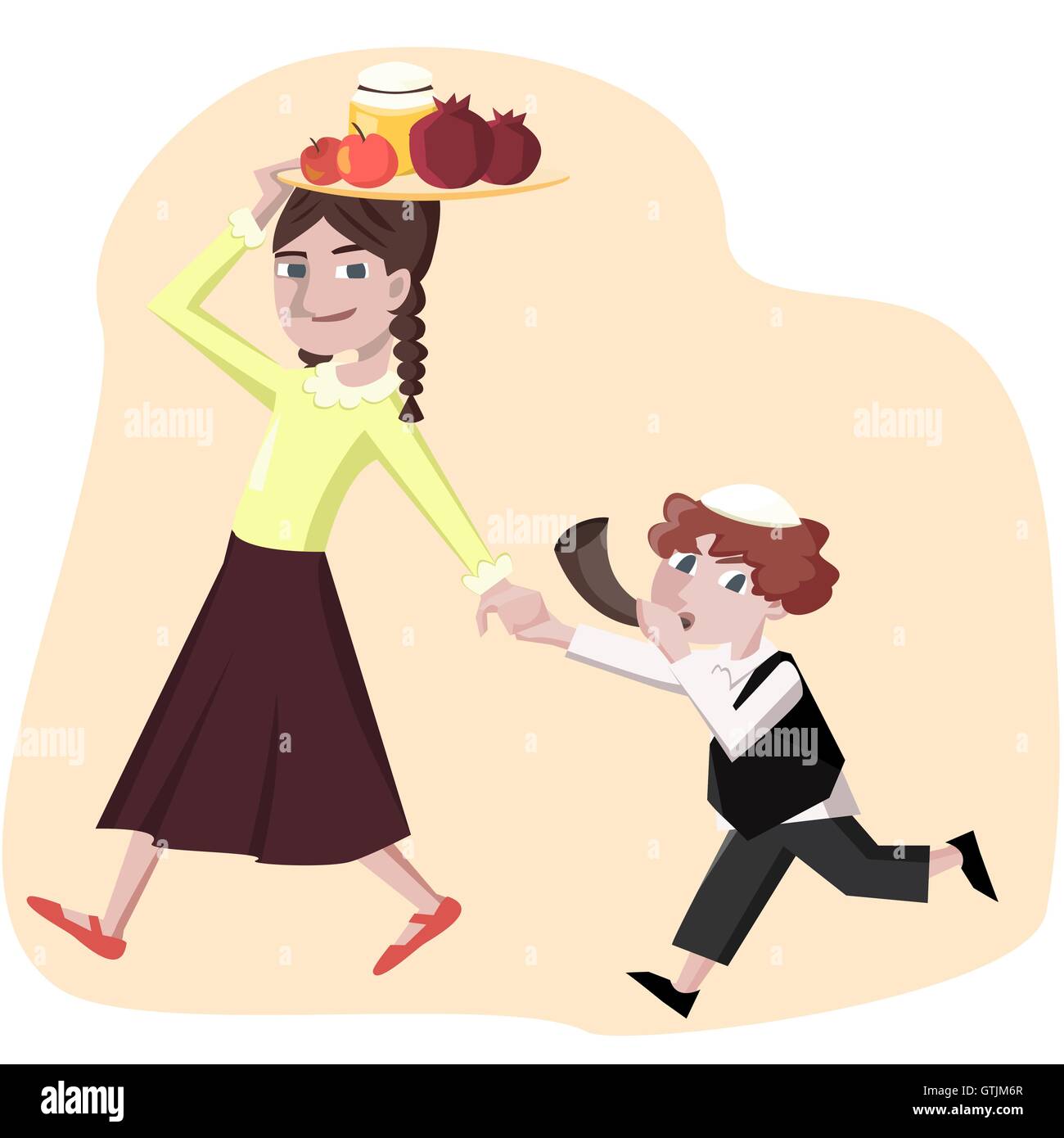 Jewish new year vector vectors Stock Vector Images - Alamy