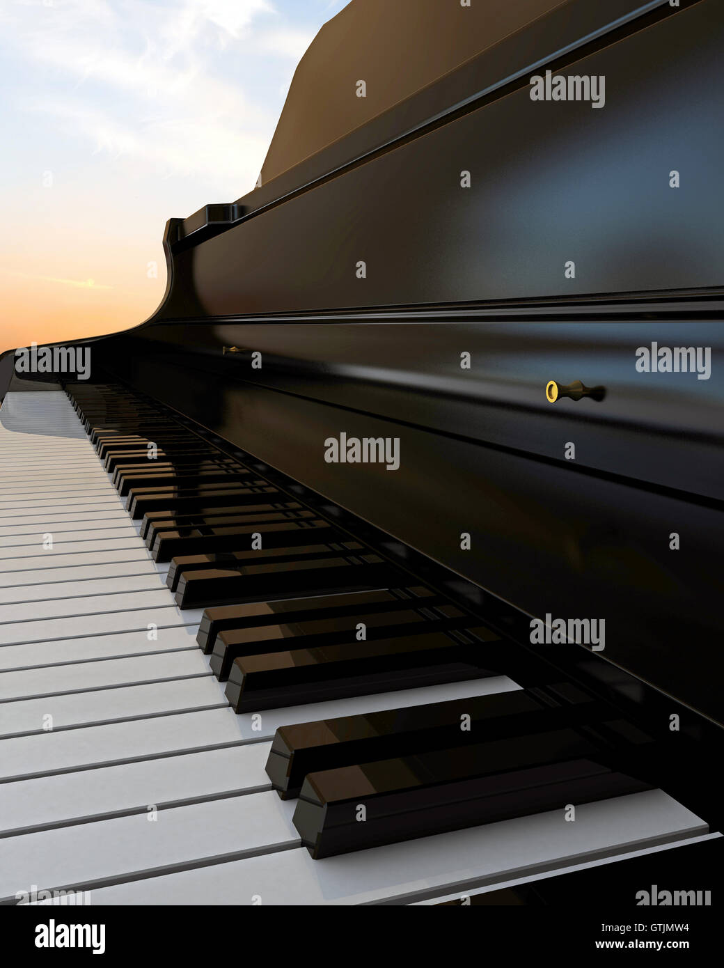 Piano isolated piano keys hi-res stock photography and images - Alamy