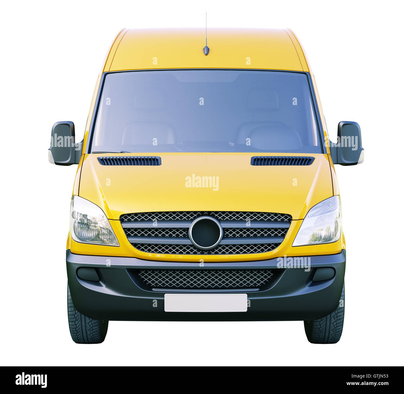 Commercial van isolated Stock Photo - Alamy