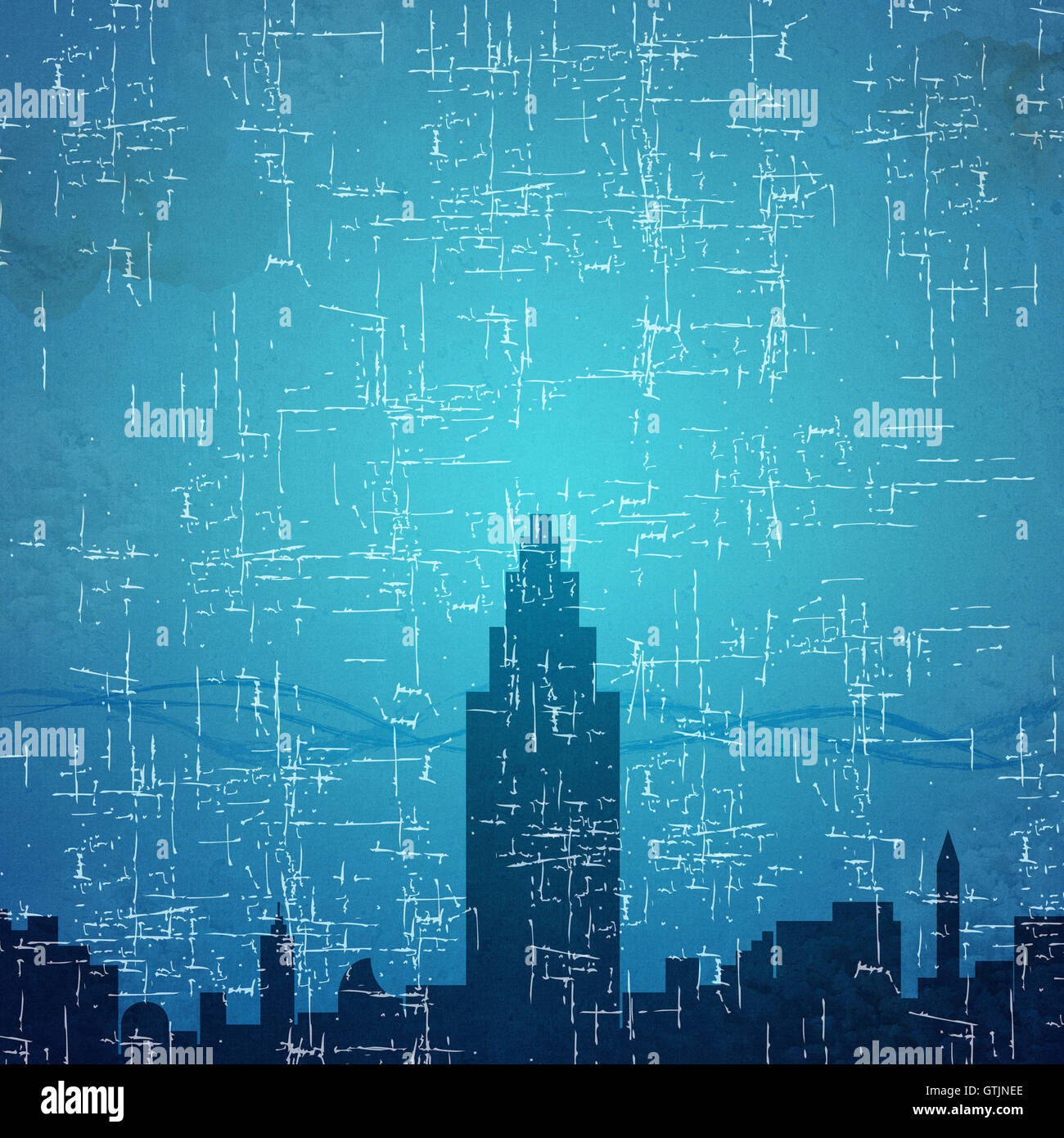 City on grunge paper texture and background Stock Photo - Alamy