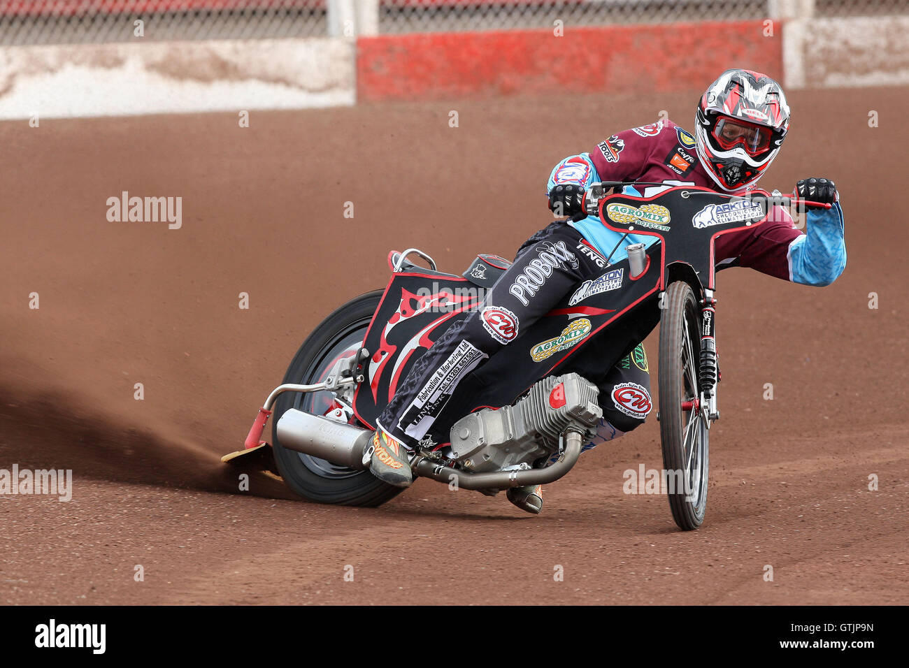 Adam Shields rides for Lakeside Hammers during pre-season speedway ...
