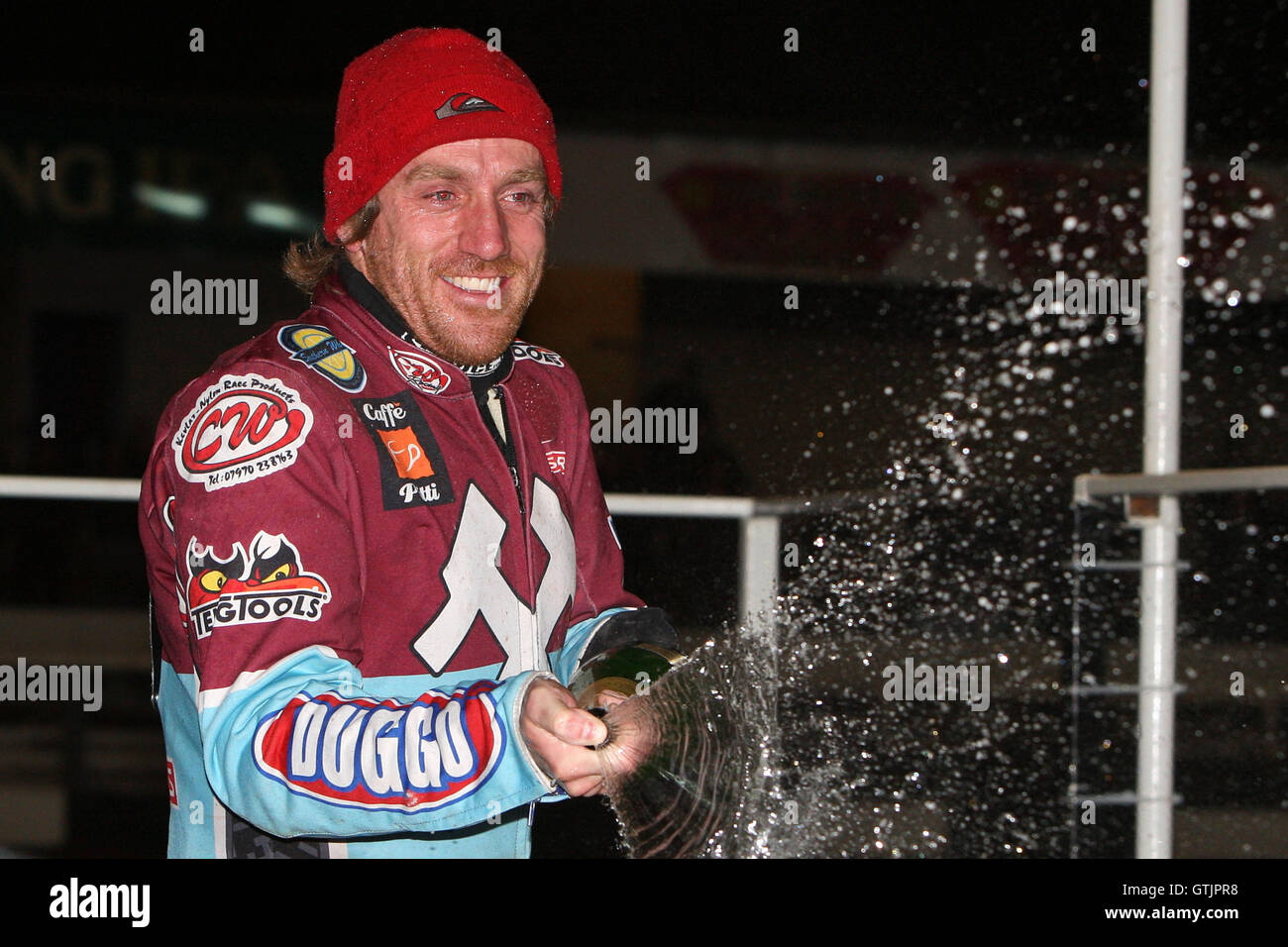 Adam Shields of Lakeside celebrates victory in the KO Cup Final ...