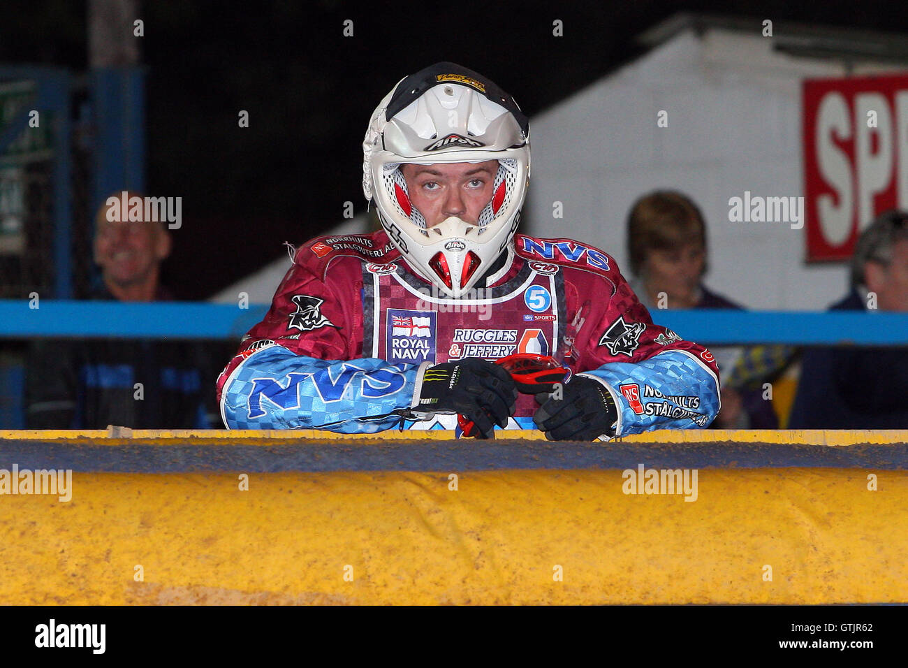 Peter Ljung of Lakeside looks on over the air fence - Eastbourne Eagles ...