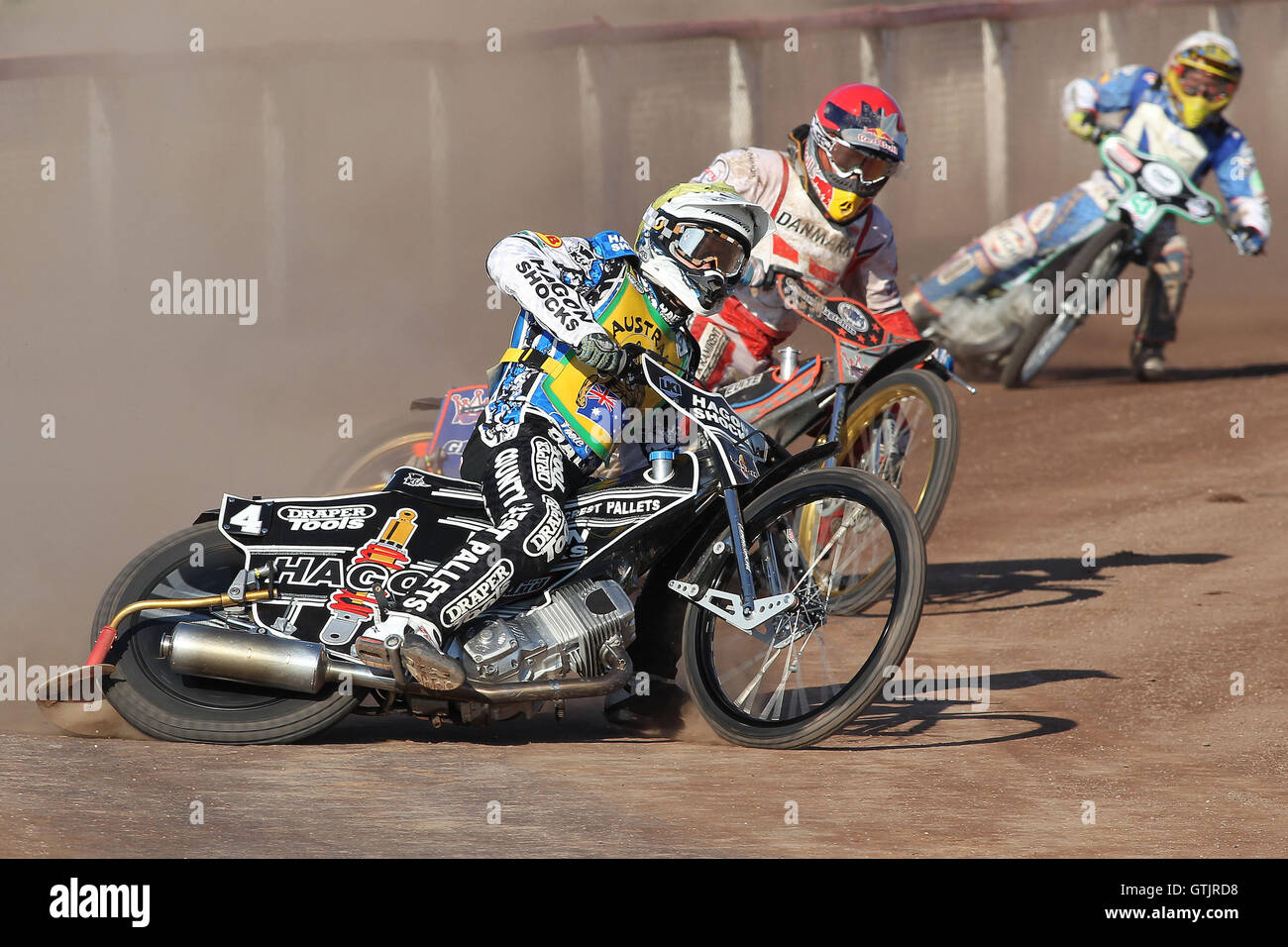 Heat 11: Darcy Ward (Australia) ahead of Mikkel B Jensen (Denmark ...