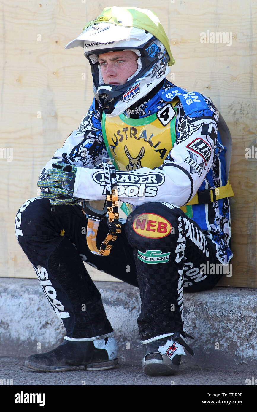 Darcy Ward (Australia) finds some shade - FIM Speedway World Under-21 ...