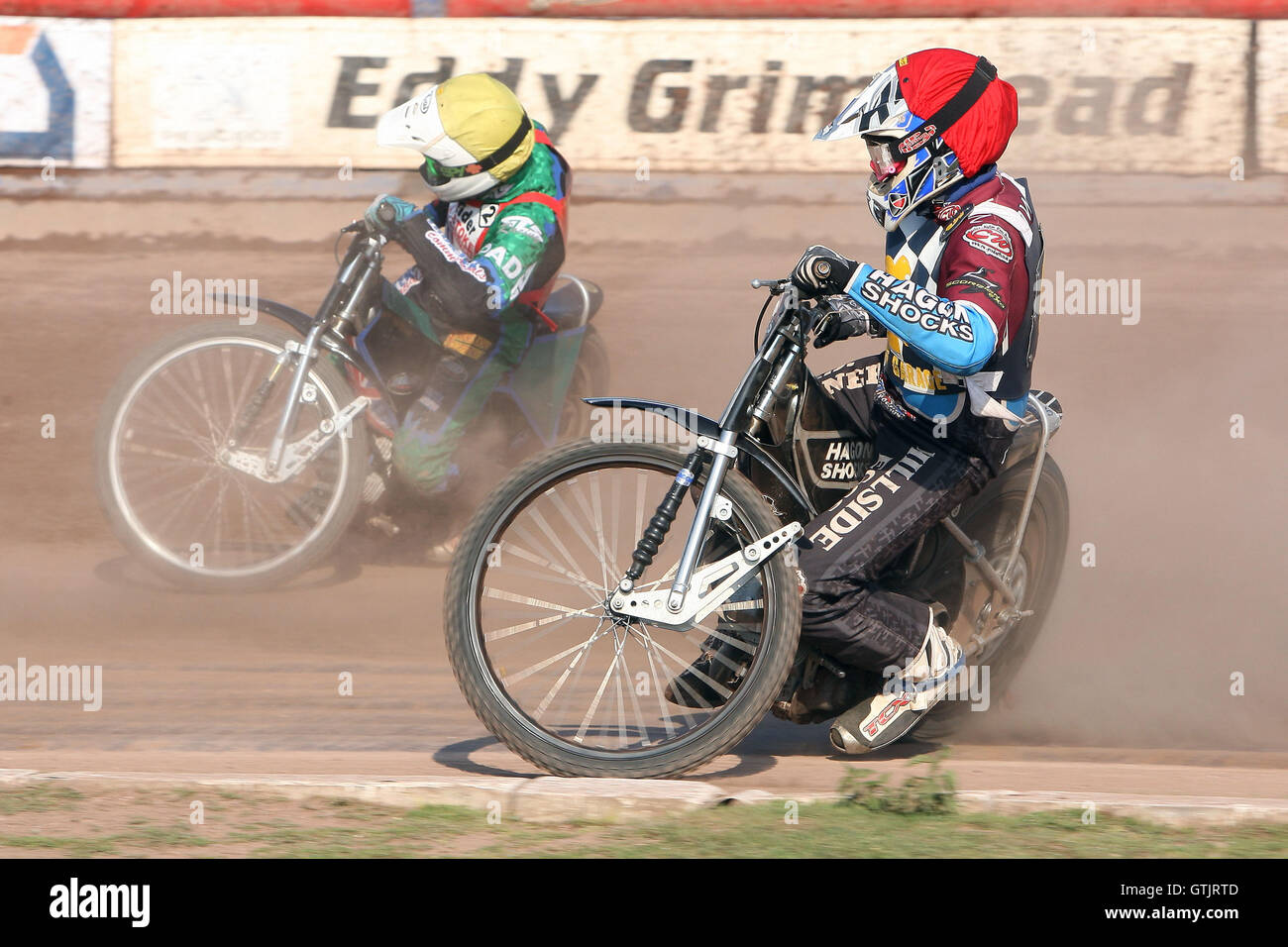 Heat 11: Owen (red) and Pickard - Hackney Hawks vs Stoke Potters ...
