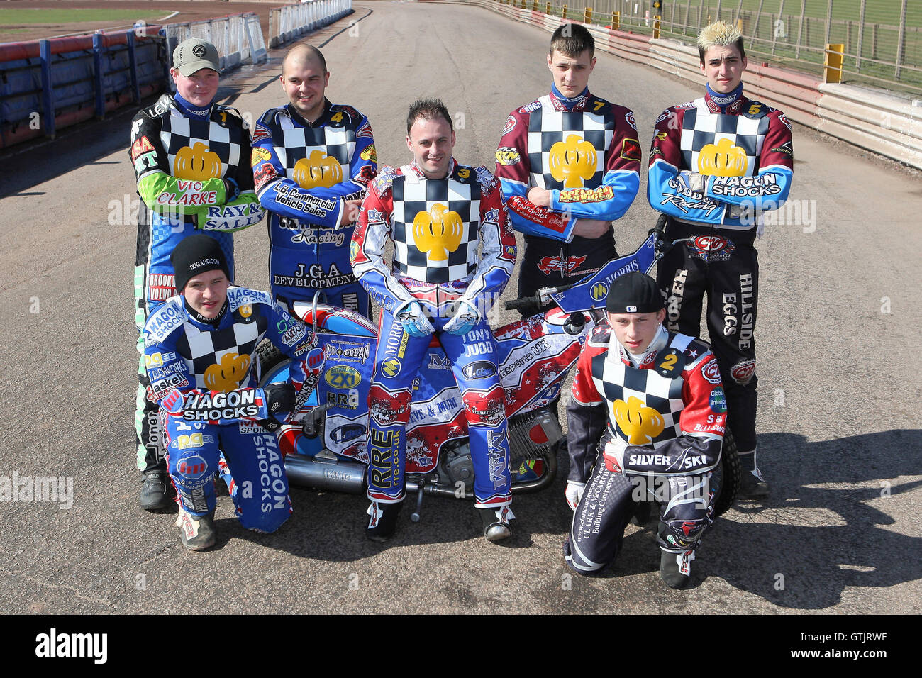 Hackney Hawks riders line up for a team photo - Hackney Hawks Speedway ...