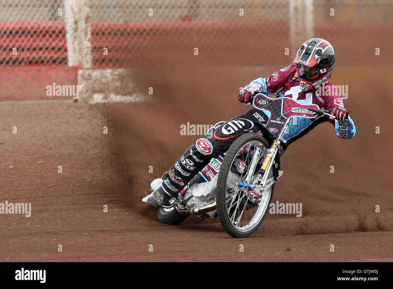 Joonas Kylmakorpi rides for Lakeside Hammers during pre-season speedway ...