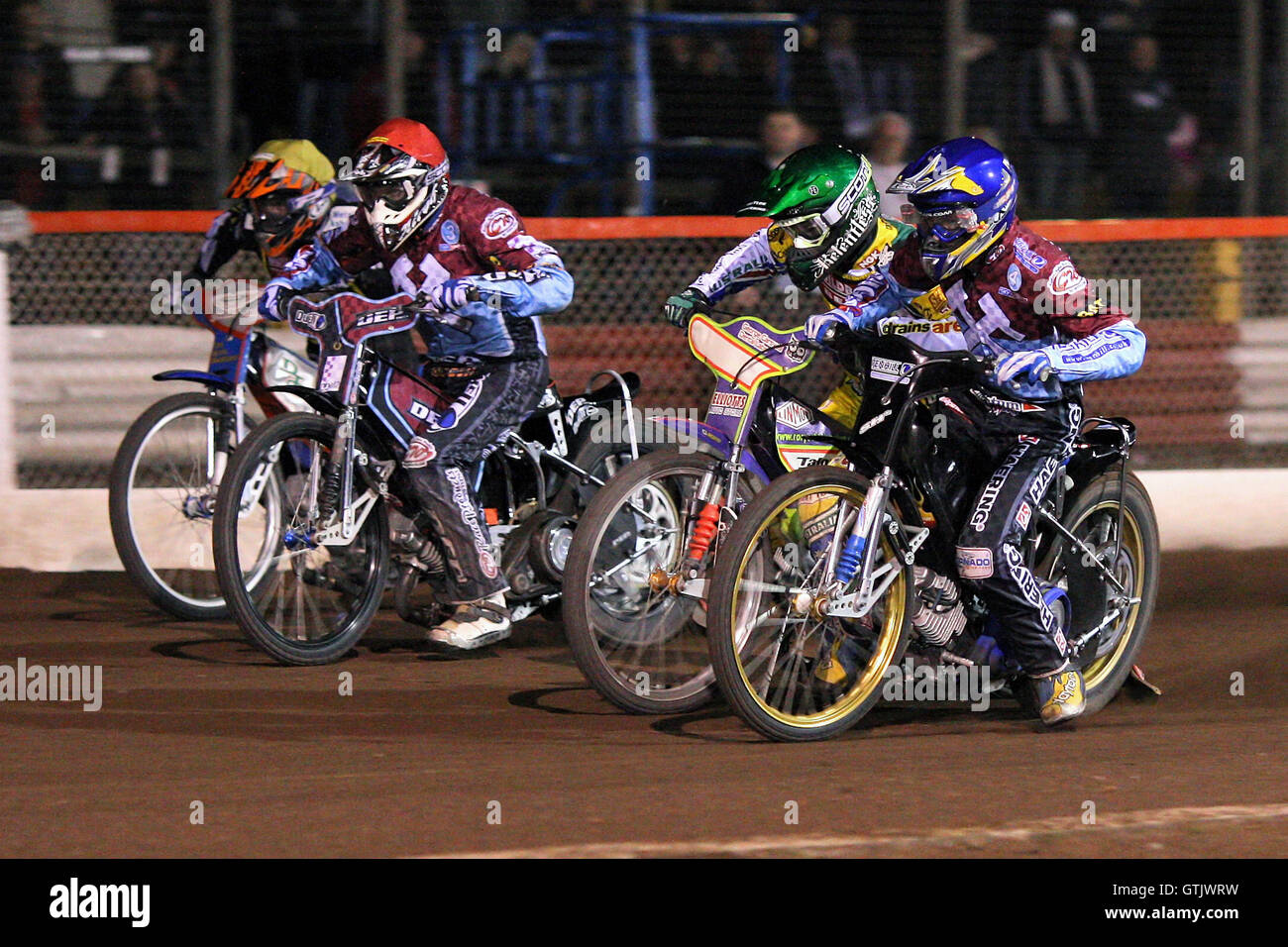 Heat 9: Davidsson (blue), Schlein (green), Nieminen (red) and Frampton ...
