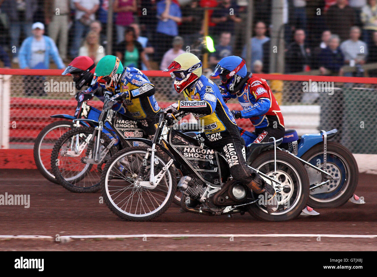 Heat 8: Leigh Lanham (red), Ricky Kling (blue), Simon Gustafsson ...