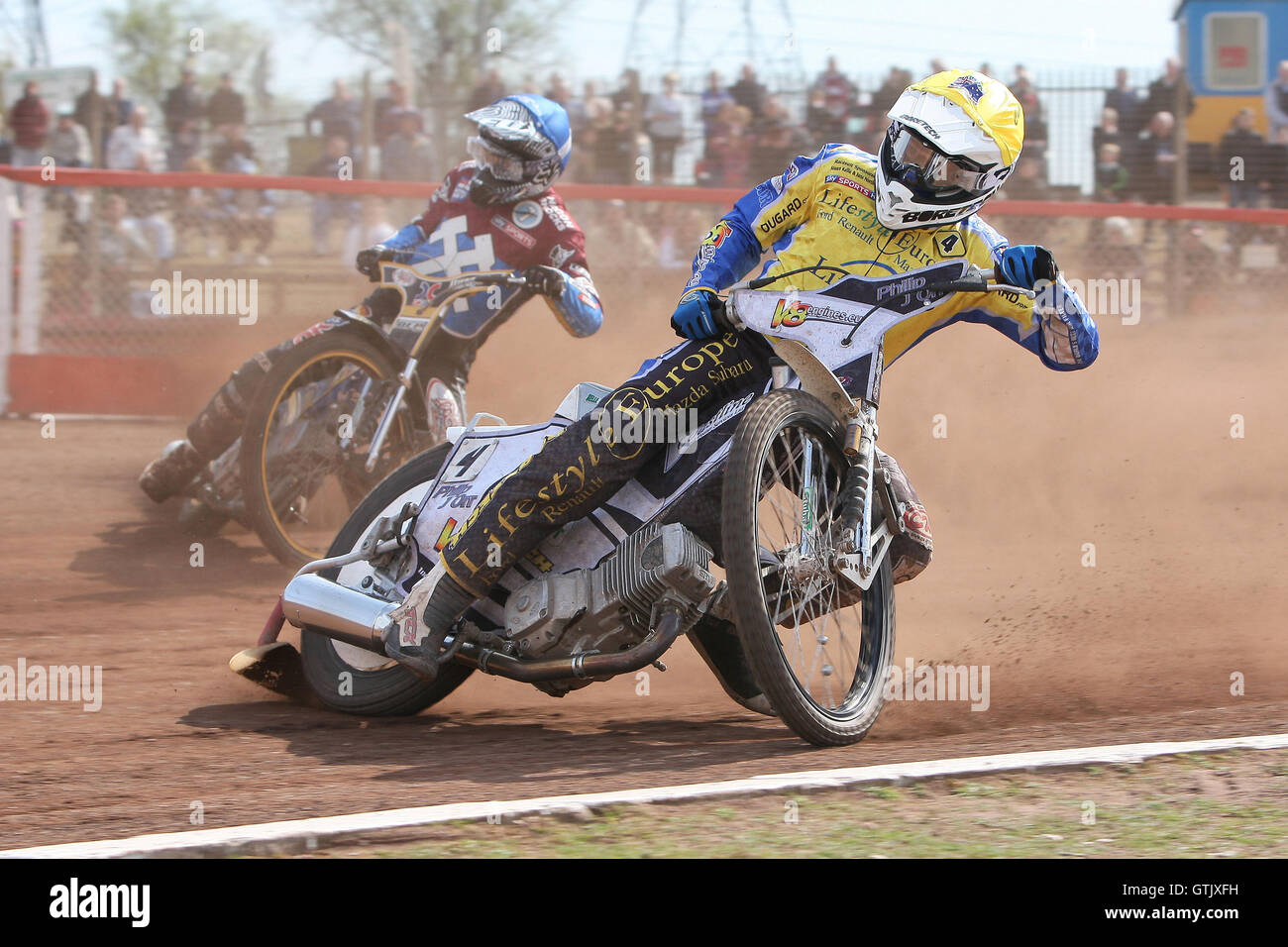 Heat 10: Cameron Woodward (yellow) and Kim Nilsson - Lakeside Hammers ...