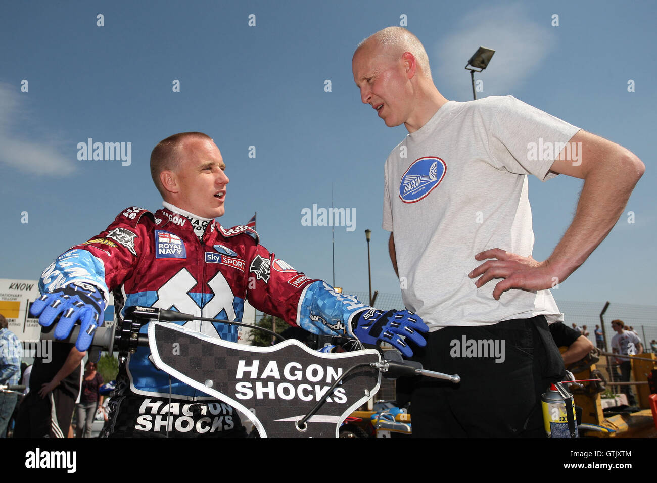 Lee Richardson prepares to ride before the meeting - Lakeside Hammers ...