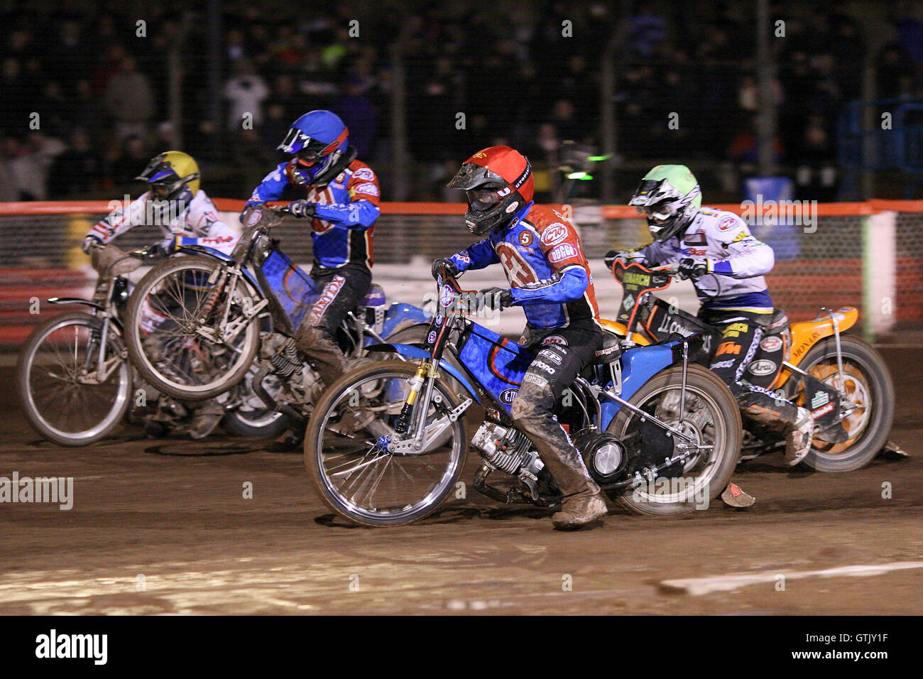 Heat 11: Joonas Kylmakopri (red), Ricky Kling (blue), Piotr Swiderski ...