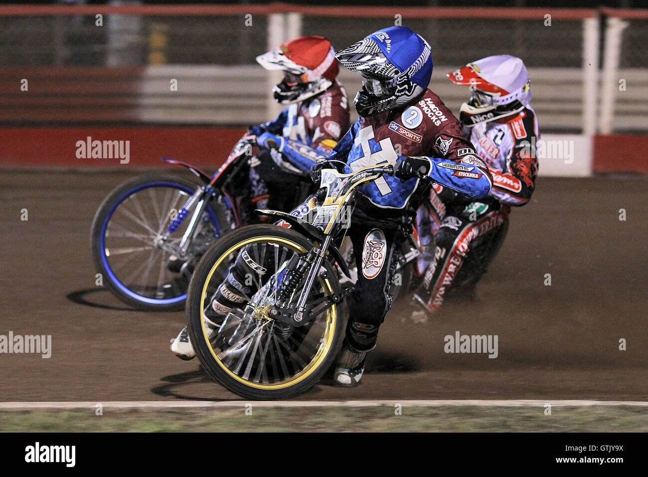 Heat 1: Kim Nilsson (blue), Ryan Sullivan (white) and Norbert Kosciuch ...