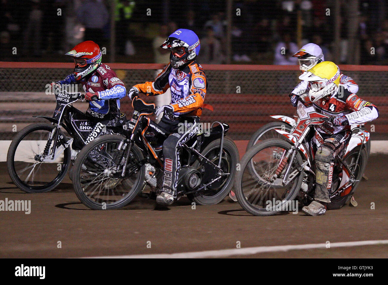 Heat 10: Lee Richardson (red), Ty Proctor (blue), Linus Sundstrom ...