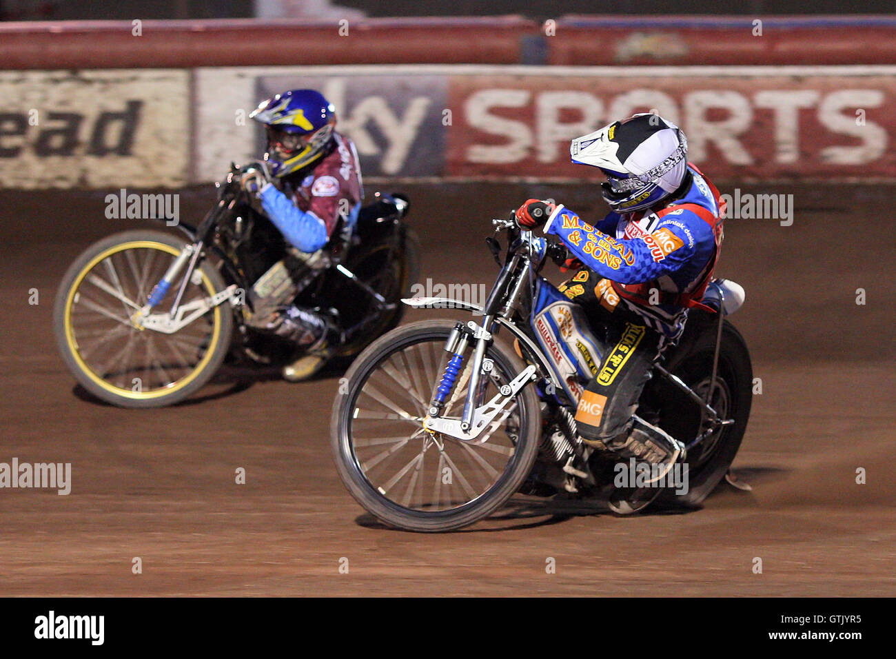 Heat 9: J. Davidsson (blue) and Nicholls - Lakeside Hammers vs ...