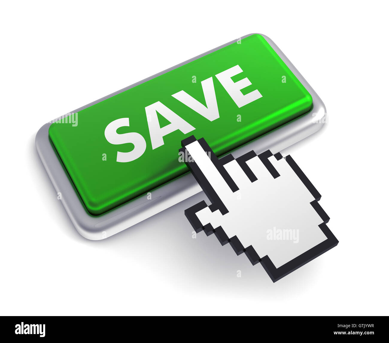 save keyboard concept 3d illustration Stock Photo - Alamy