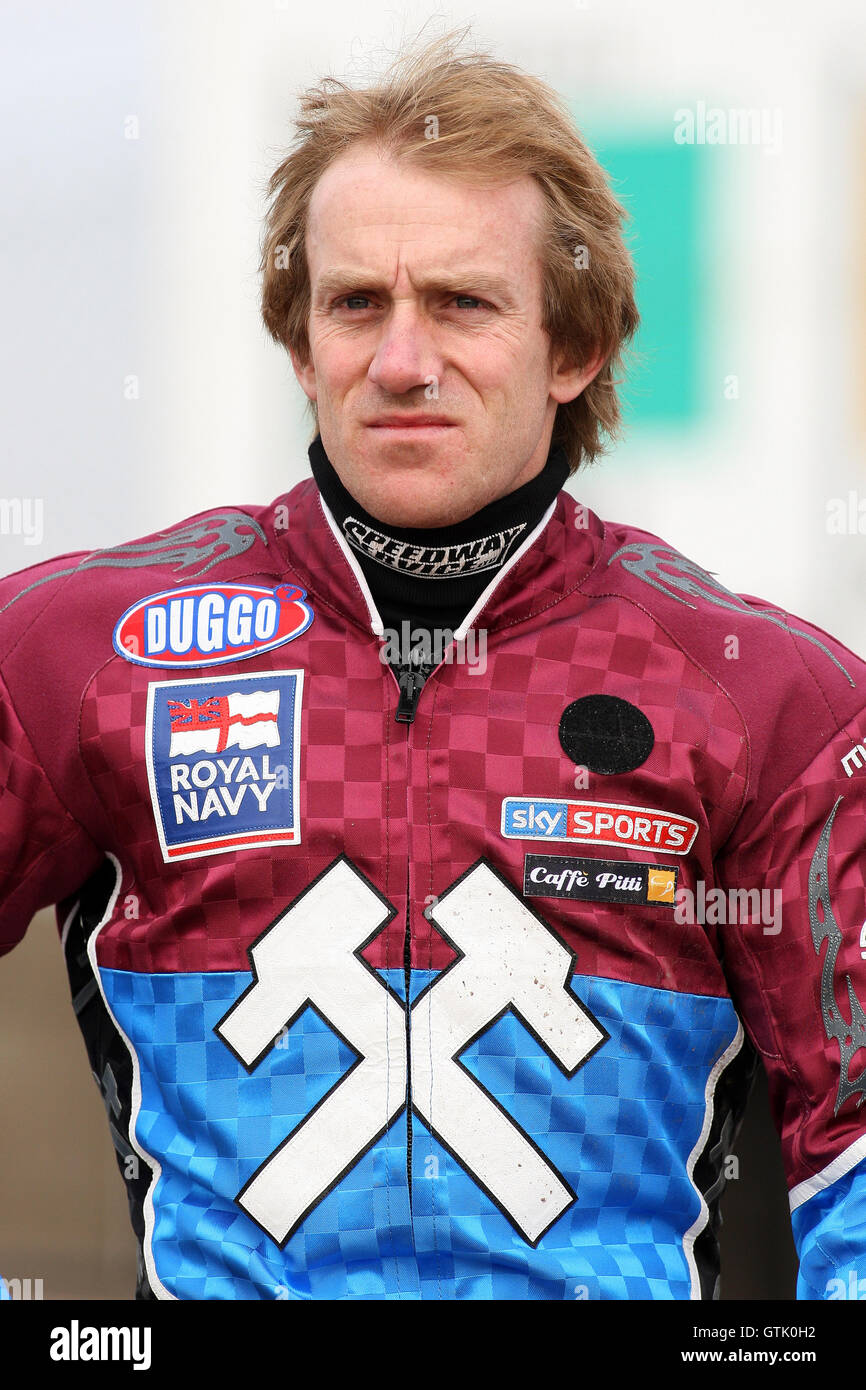 Adam Shields of Lakeside Hammers looks on during press and practice ...