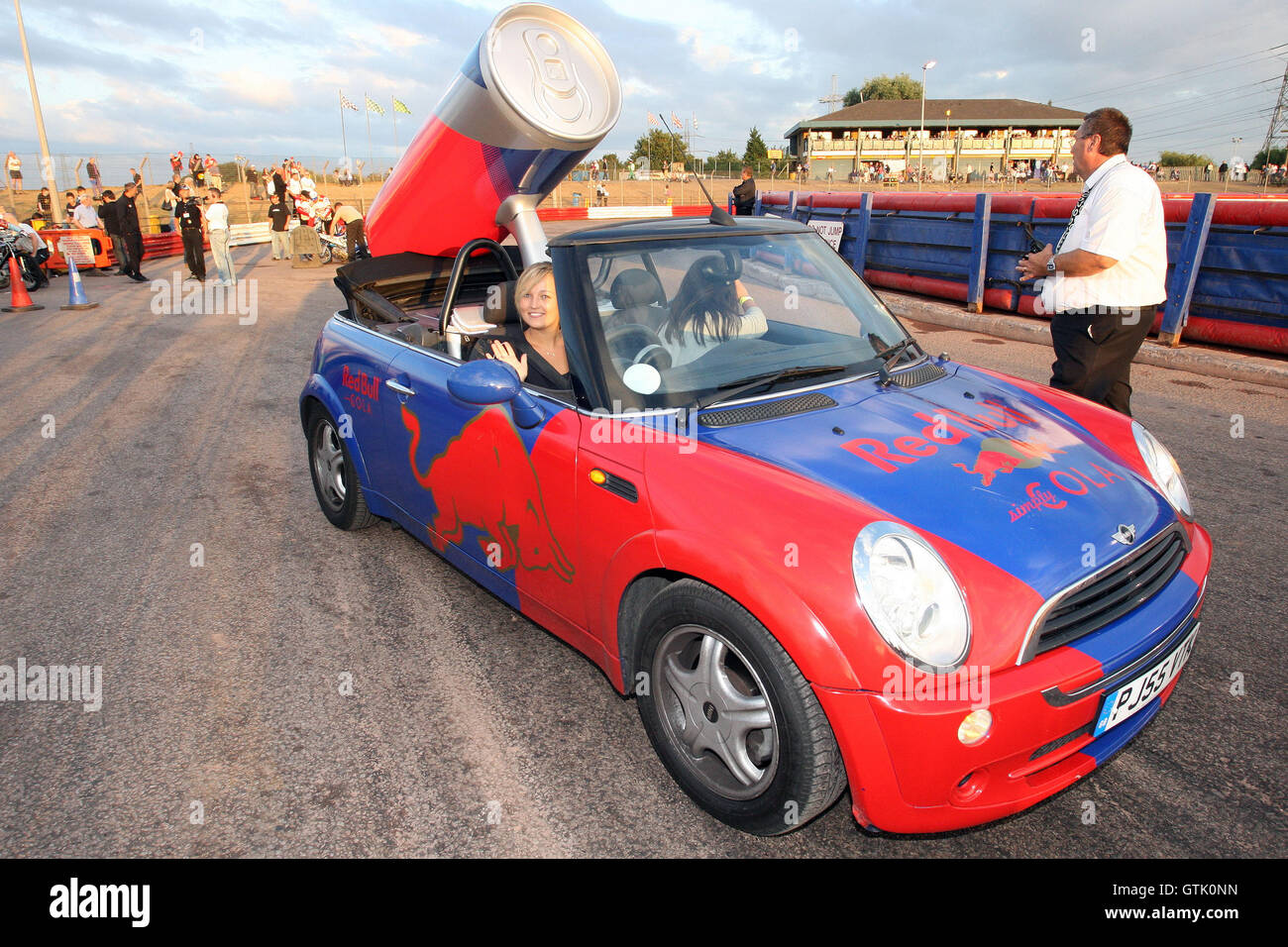 The Red Bull Car leads out the riders' parade - Lakeside Hammers vs ...