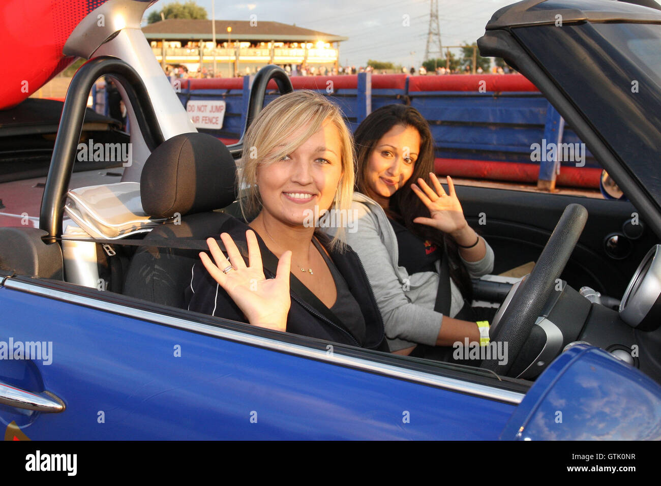 The Red Bull Car leads out the riders' parade - Lakeside Hammers vs ...