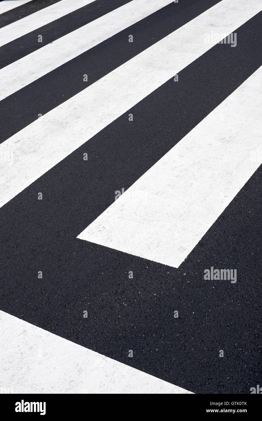 Zebra crossing intersection without hi-res stock photography and images ...