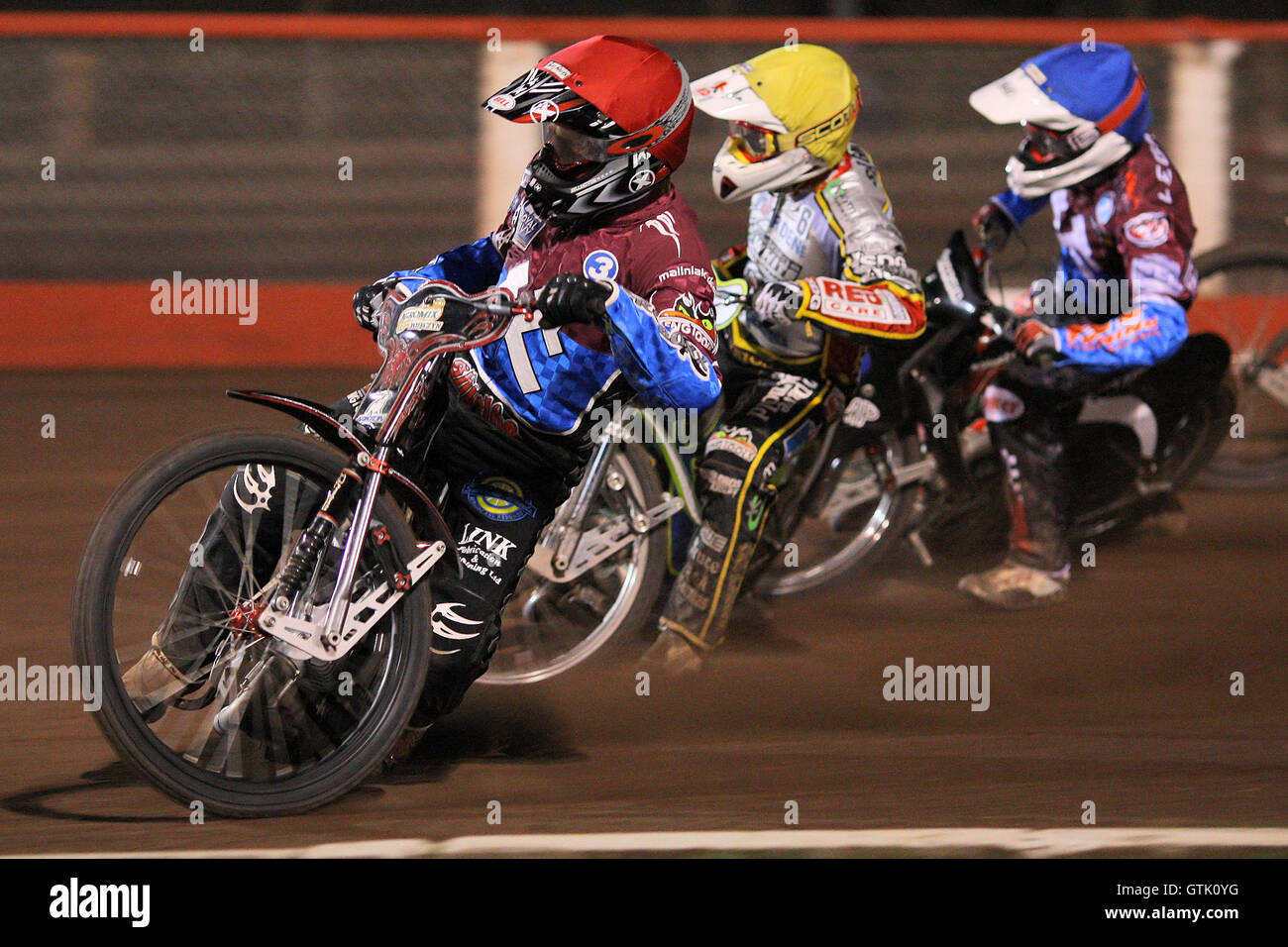 Heat 12: Adam Shields (red), Jason Sedgmen (yellow) and Kyle Legault ...
