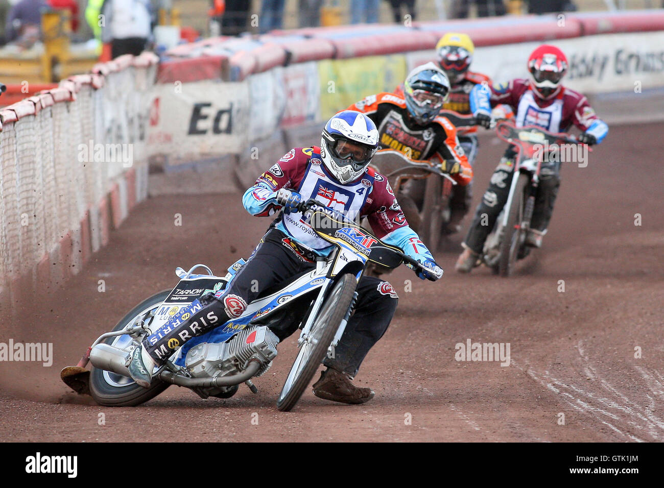 Heat 3: Piotr Swiderski (blue), Ludvig Lindgren (white), Adam Shields ...
