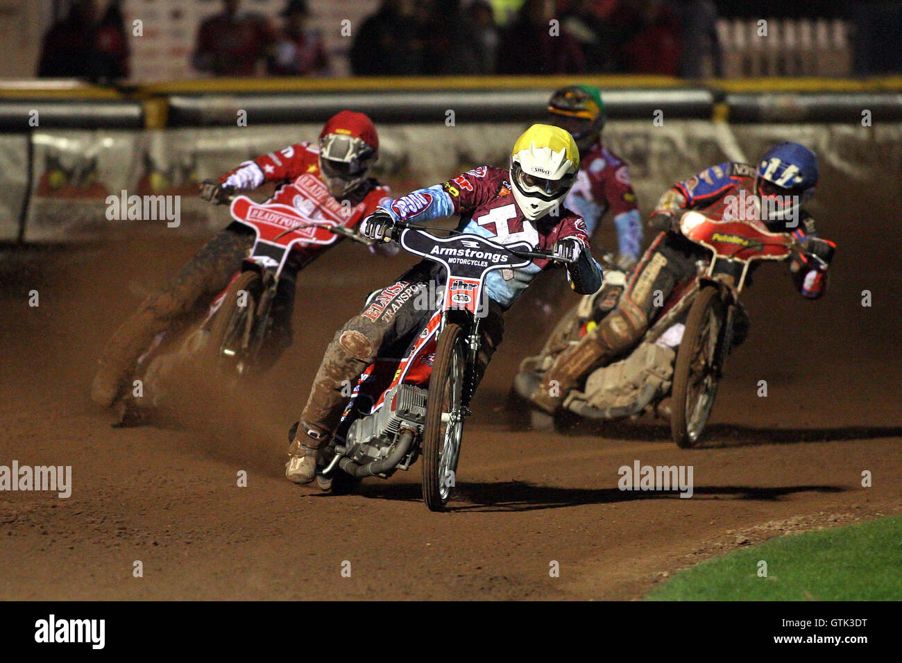 Heat 8: Stuart Robson (yellow), Ales Dryml (red), Rene Bach (blue) and ...