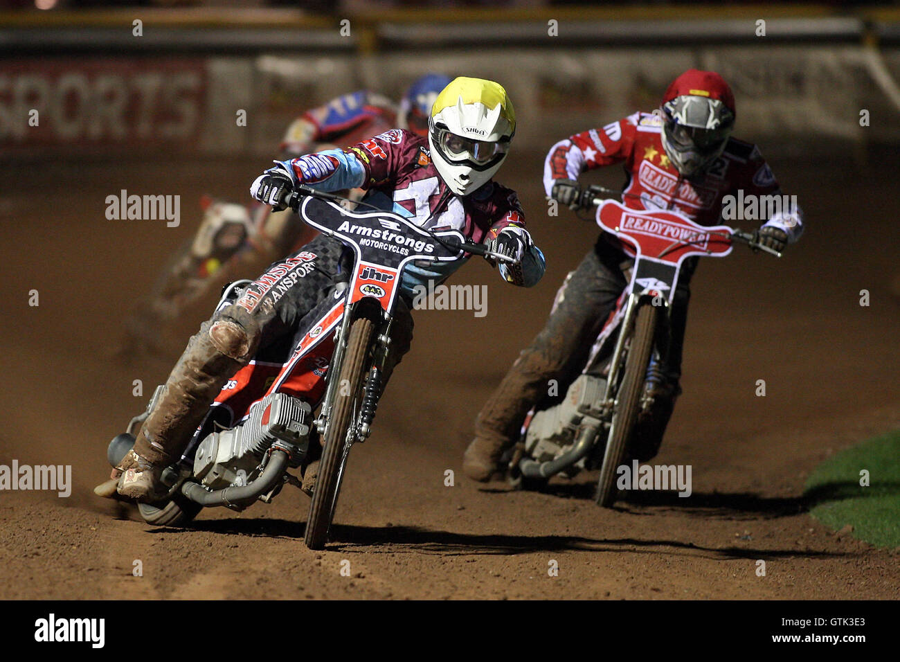 Heat 8: Stuart Robson (yellow), Ales Dryml (red) and Rene Bach (blue ...