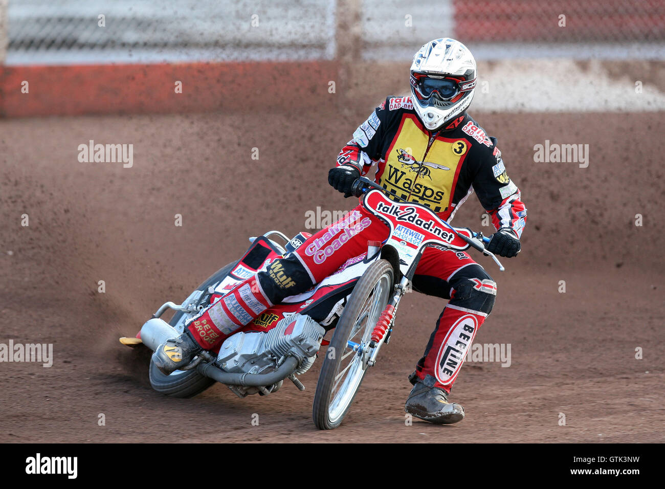 Phil Morris rides for Lakeside Hammers during pre-season speedway ...