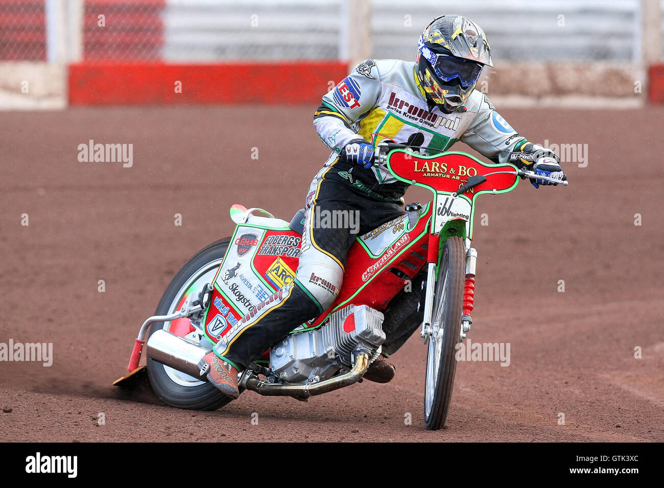 Ricky Kling rides for Lakeside Hammers during pre-season speedway ...